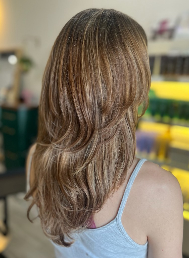 Major color correction by our talented Zee – Aveda Theory Hair Salon